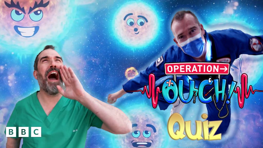 Operation Ouch Does Space, space fun educational quiz on gravity, astronauts and the big bang - CBBC