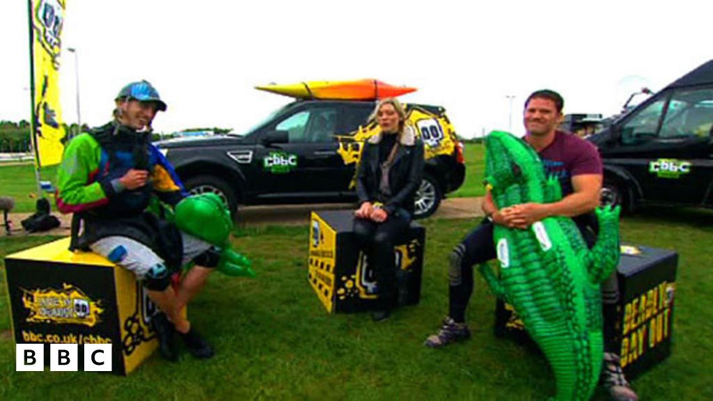 Inflatable Croc Race - CBBC