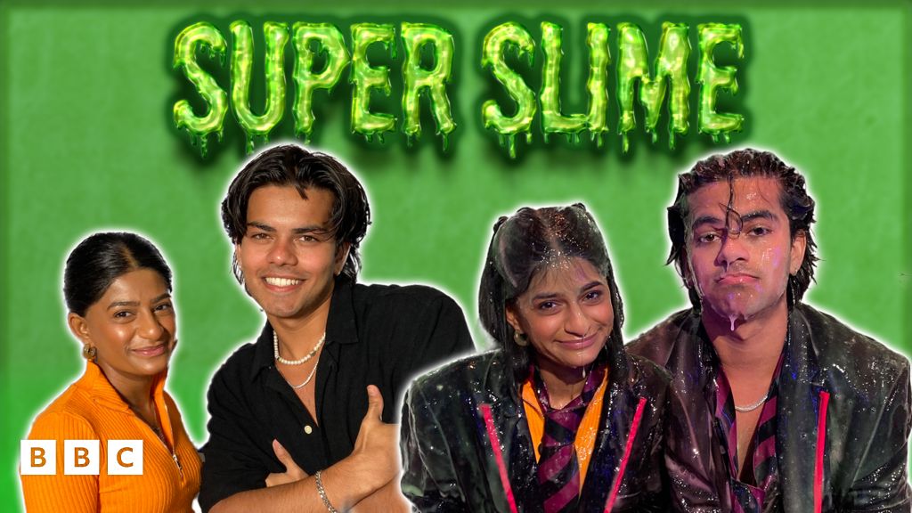 Hollyoaks stars Nate and Haiesha get slimed school of slime Saturday ...