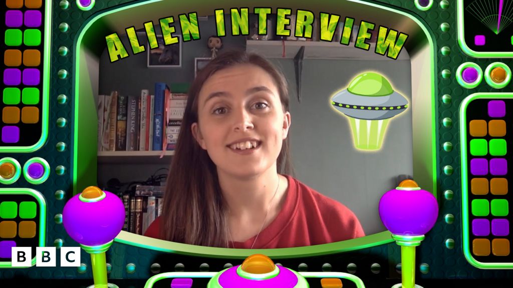 The Dumping Ground star Kia Pegg does an alien interview space on CBBC ...