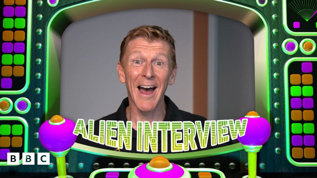 First British ESA astronaut space alien interview on CBBC Saturday Mash ...