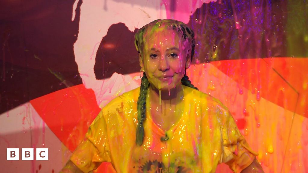 Carma aka Candi-Rose from The Dumping Ground gets super slimed on CBBC ...