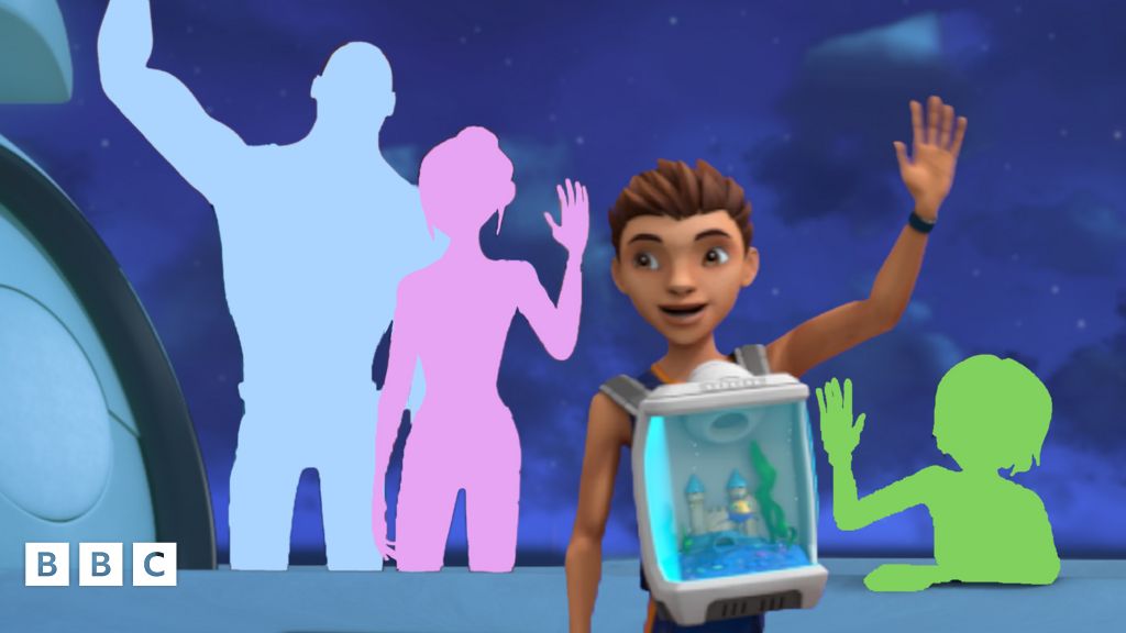 The Deep series 4 character cutout puzzle game - CBBC