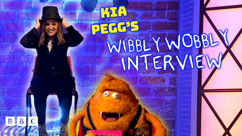 Actress Kia Pegg plays Stanley's wibbly wobbly interview CBBC Saturday Mash Up Joe Tasker ...