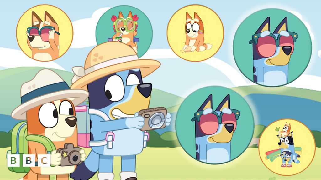 Bluey match the pairs game - CBeebies