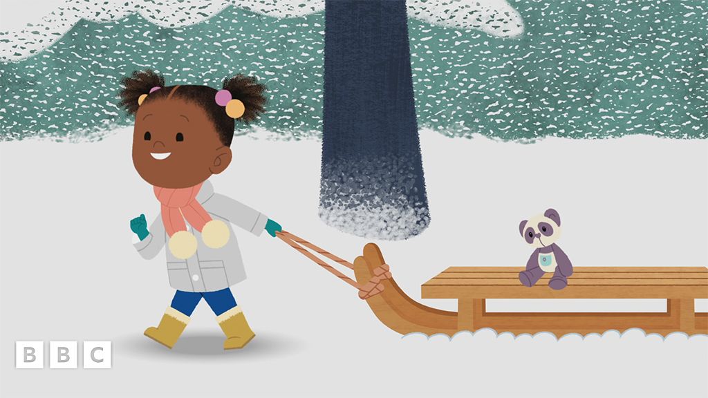 Playing in the snow - CBeebies