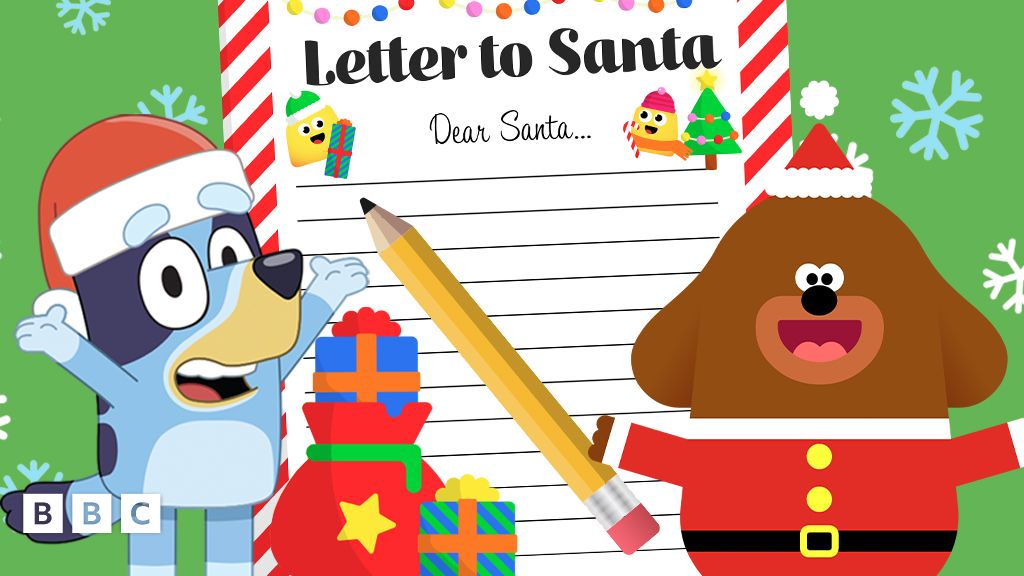 Letter to Santa Free Printable Templates CBeebies