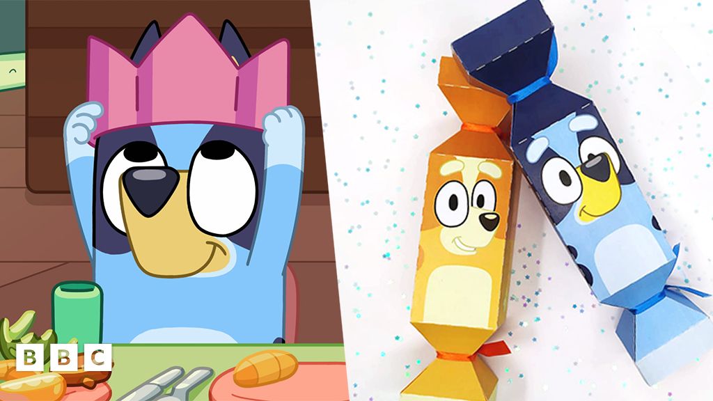 DIY Bluey and Bingo Christmas crackers for Christmas dinner table ...