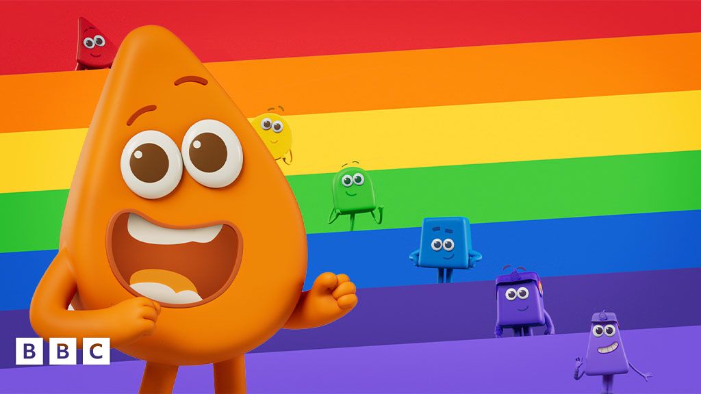 We're colouring a rainbow! - CBeebies