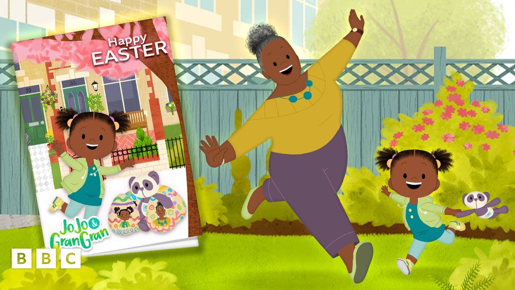 Printable Easter cards on CBeebies website - CBeebies
