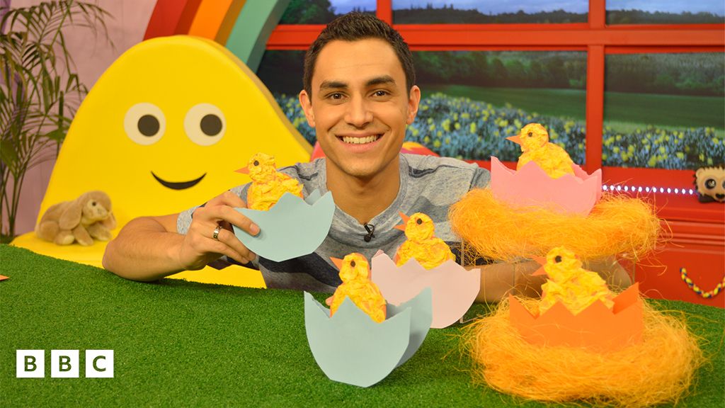 How to make a chick Easter card - CBeebies