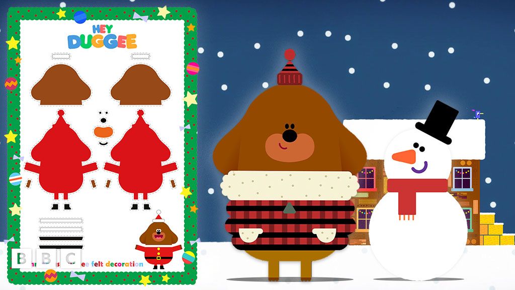 Make a Hey Duggee Christmas decoration to hang on the Christmas tree ...