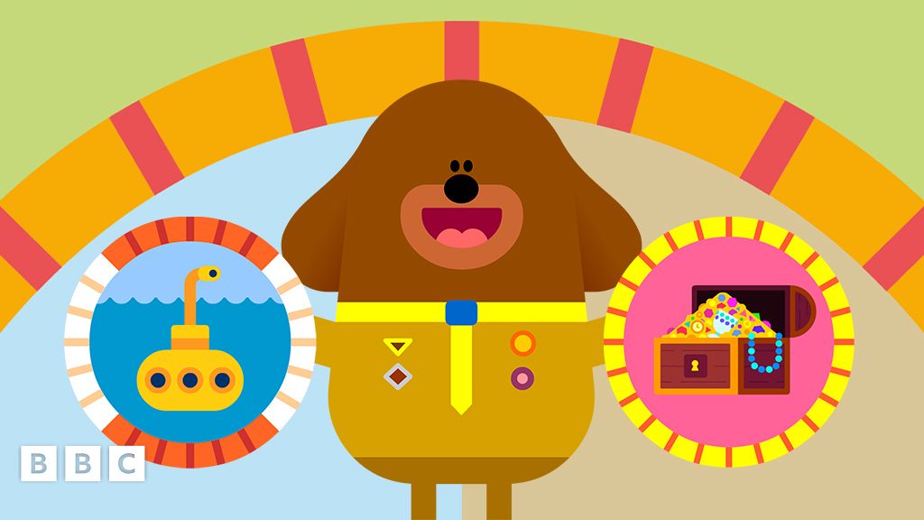 Hey Duggee adventure game for pre-school 2-4 aged children - CBeebies
