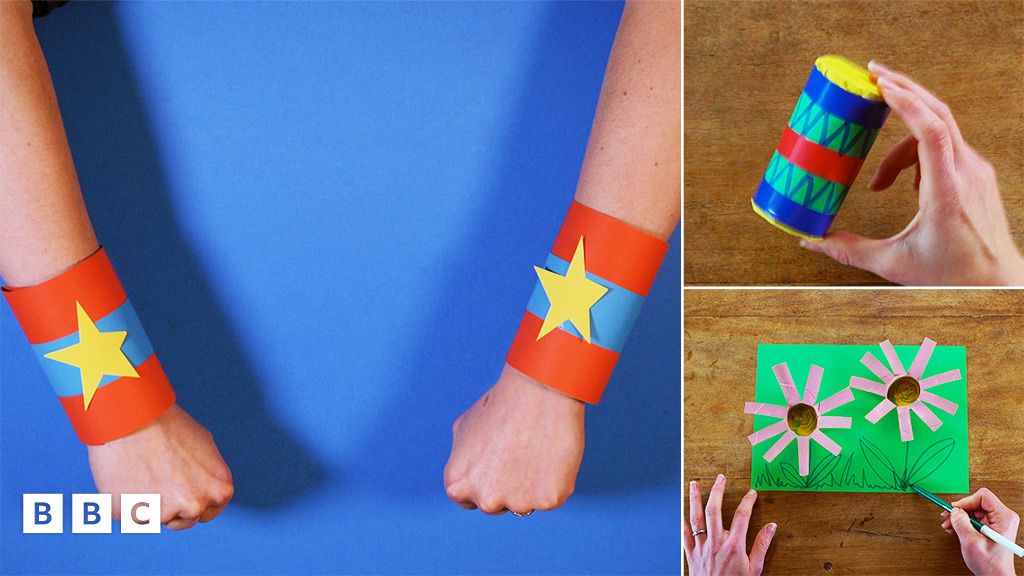 Cardboard tube creations - CBeebies