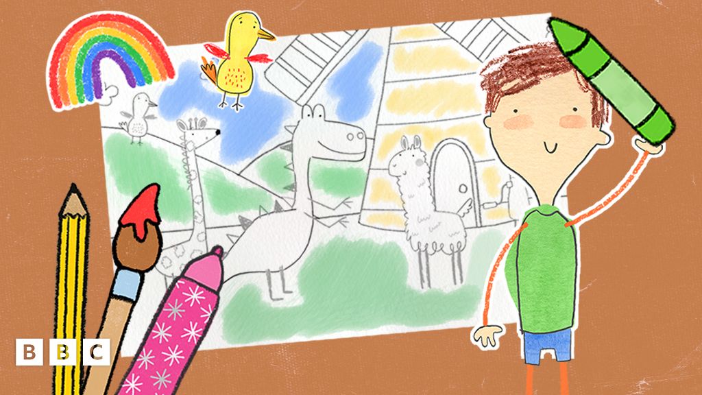 Drawing Game: Paint and colour a picture with Pablo from CBeebies ...