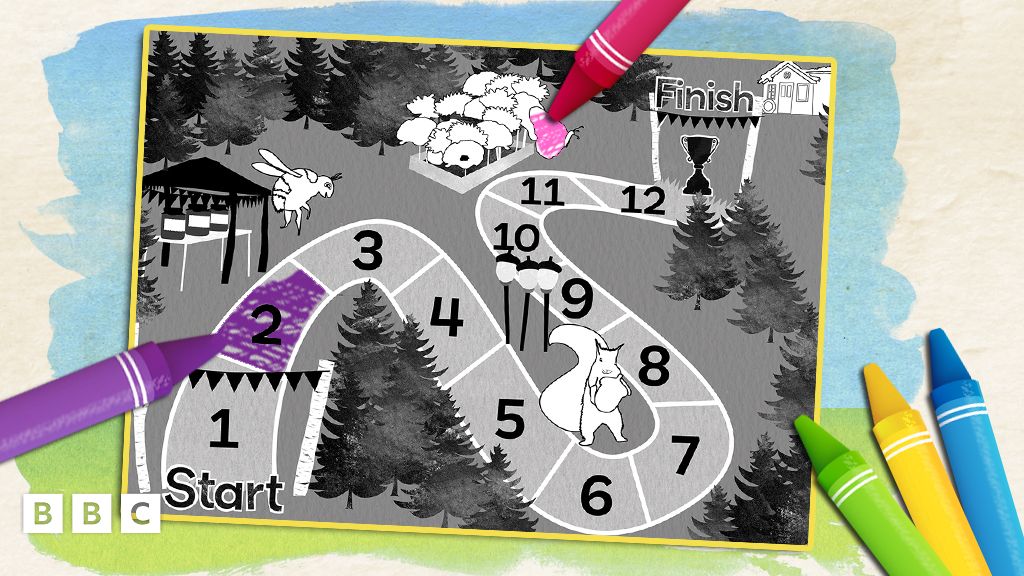 Print the Woodland Race Map - CBeebies