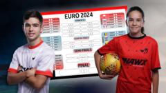 Download free printable fixtures wallchart for men's Euro 2024 football tournament - CBBC