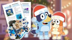 Bluey: DIY Christmas wrapping paper - CBeebies