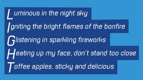 Write an acrostic poem for National Poetry Day - CBBC