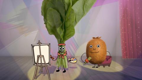Roots and Fruits song playlist for kids: Cauliflower Act - CBeebies