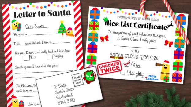Free printable Letter to Santa templates | Hey Duggee | CBeebies - CBeebies