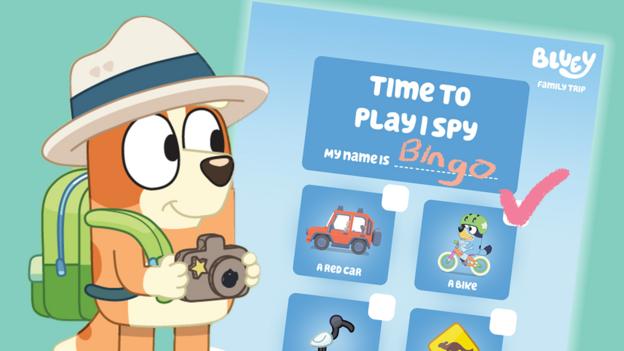 Bingo I Spy game | Bluey print out | Things to do in the car | Fun ...