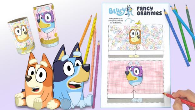 Bluey: Fancy Grannies craft activity - CBeebies