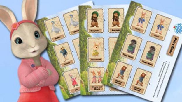 Peter Rabbit Print and Play Pairs - CBeebies