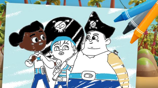 Pfffirates Colouring Sheets - CBeebies