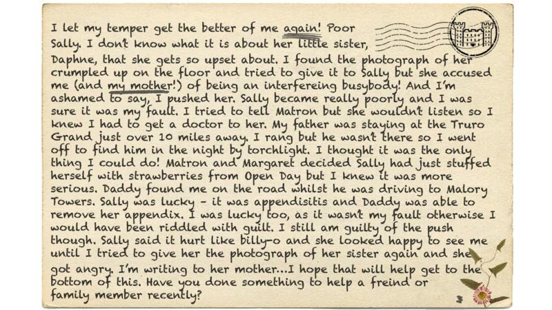 Malory Towers Darrell Rivers Letters - CBBC