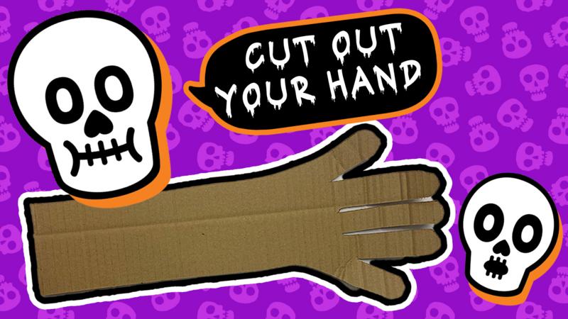Halloween | Halloween crafts for kids | Skeleton hand | Things to make ...