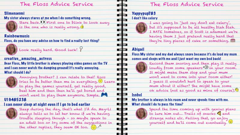 The Dumping Ground: Give Floss your best advice for the (sort of useful ...