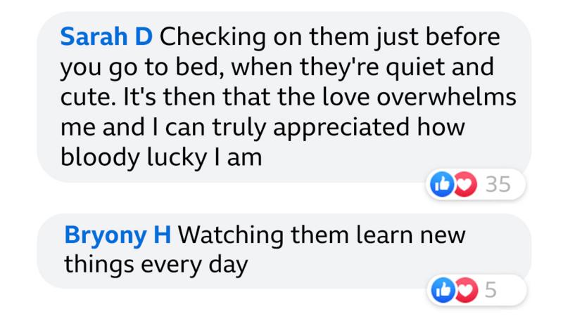 The best thing about being a parent is... - CBeebies