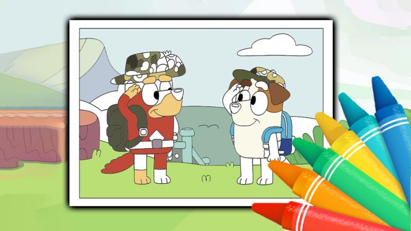 Rusty and Jack colouring sheet - CBeebies