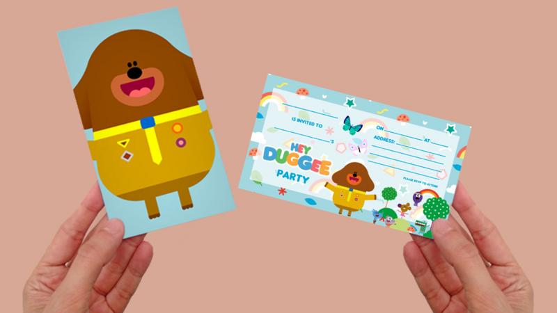 Printable Hey Duggee birthday party invitations - CBeebies