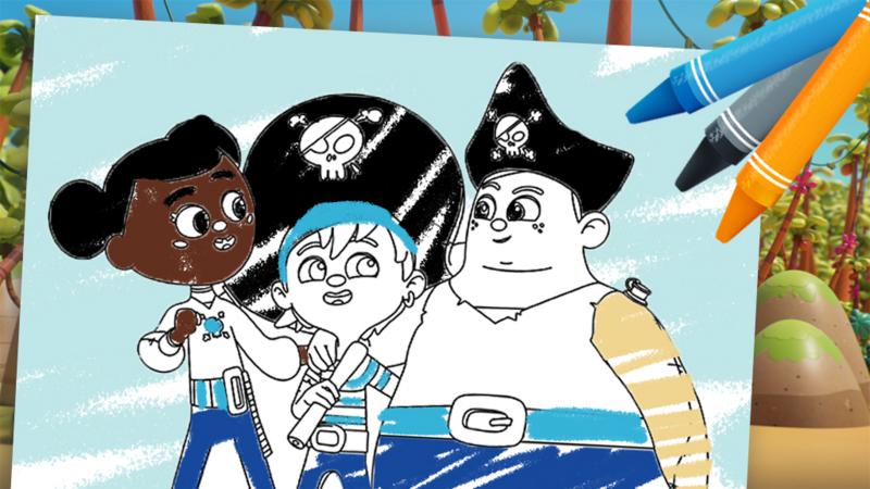 Pfffirates Colouring Sheets - CBeebies