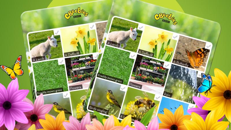 Spot signs of spring with a Springo card - CBeebies