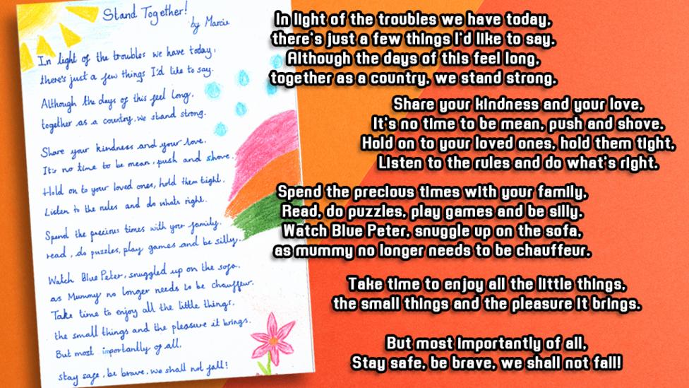 Kids Inspirational poem for staying strong during COVID-19 | Corona ...