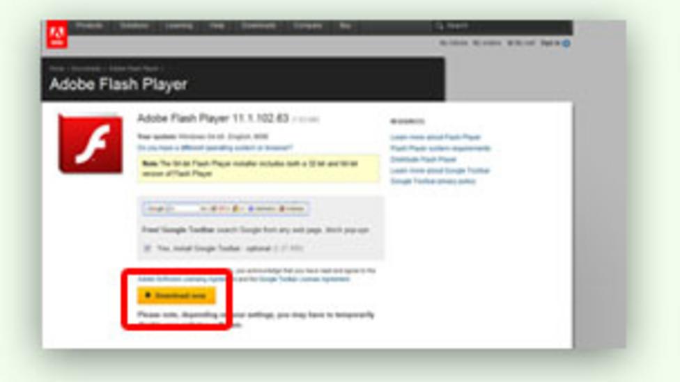 Flash Download Guide for PC - CBBC