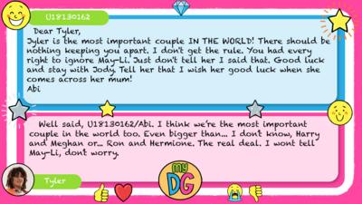 My DG Series 8, Ep11 - Tyler Replies - CBBC - BBC