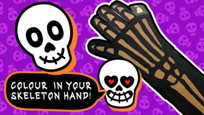 Halloween | Halloween crafts for kids | Skeleton hand | Things to make ...