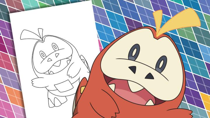 Download Fuecoco colouring sheets for free | Pokémon Horizons: The ...