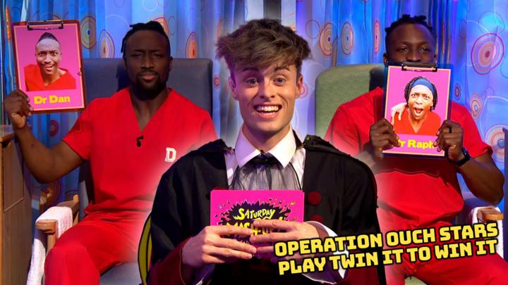 Operation Ouch Stars Play Twin It To Win It Dr Dan Dr Raph CBBC Saturday Mash-up - CBBC - BBC