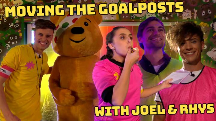 Moving the Goalposts Rhys Lewis Joel Mawhinney CBBC Saturday Mash-up ...