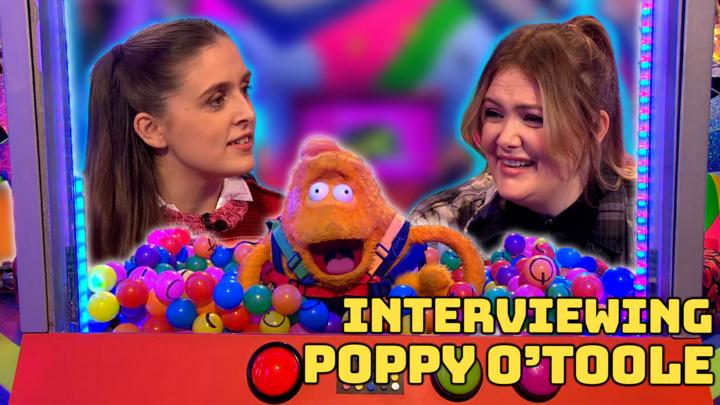 Poppy O'Toole potato queen interview grabber machine CBBC Saturday Mash ...
