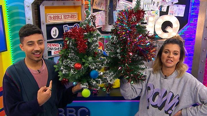 Karim vs Lauren Christmas challenge - CBBC - BBC