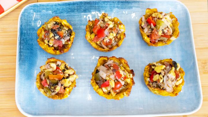 Omari's Ackee and Hearts of Palm Plantain Cups Recipe - CBBC - BBC