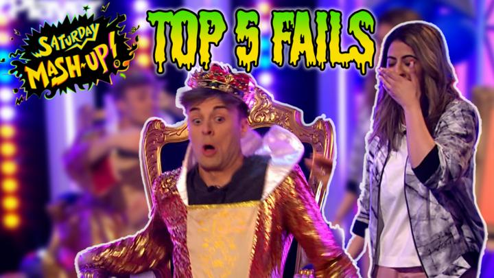CBBC Saturday Mash Up top 5 fails epic fail challenges falling over ...