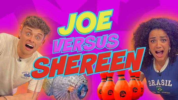 Saturday Mash Up Live Joe Tasker Vs Shereen Cutkelvin Human Bowling Cbbc Cbbc Bbc