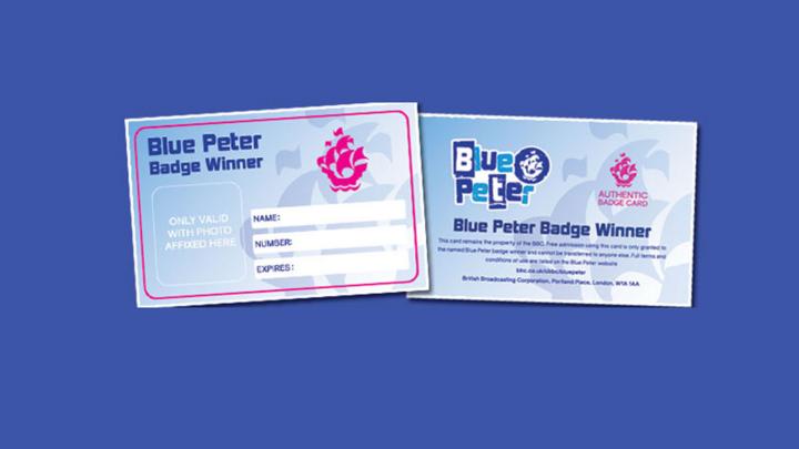 Blue Peter Badge Card - CBBC - BBC